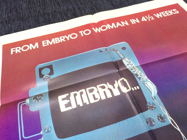 Embryo 1976 Original Theatrical Movie Poster Vintage 70s - Etsy