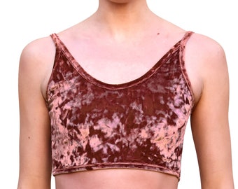 Velvet Crop Top - Etsy