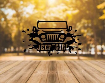 Jeep girl decal | Etsy