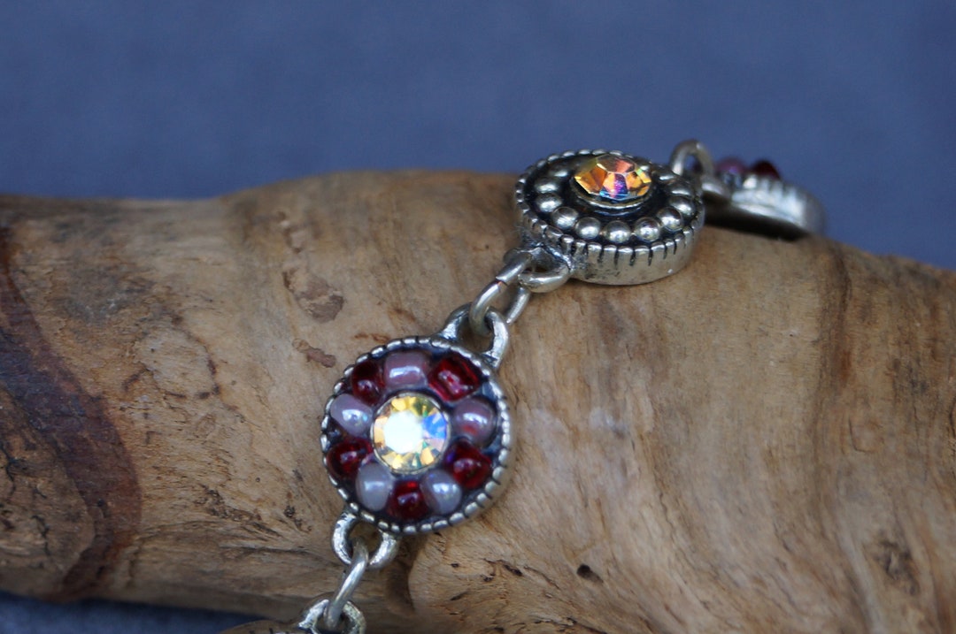 Vintage Bracelet, Fake Metal, Length 19 Cm, Fake Stones, Fake Pearls ...
