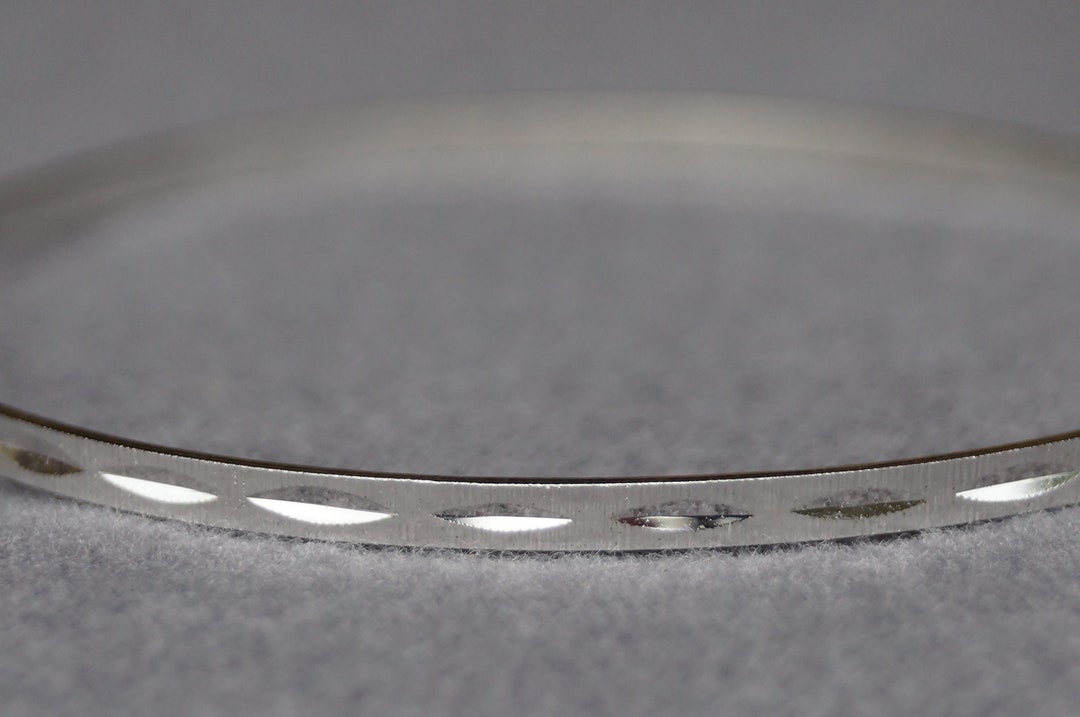 Vintage Bangle, Silver 835/ Stamped, 70 Mm, Width 2.9 Mm, Charming ...