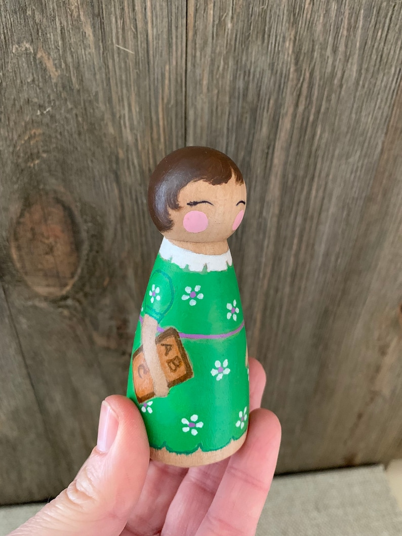 Mary Had a Little Lamb // Peg Dolls Play Set // Limited Edition - Etsy