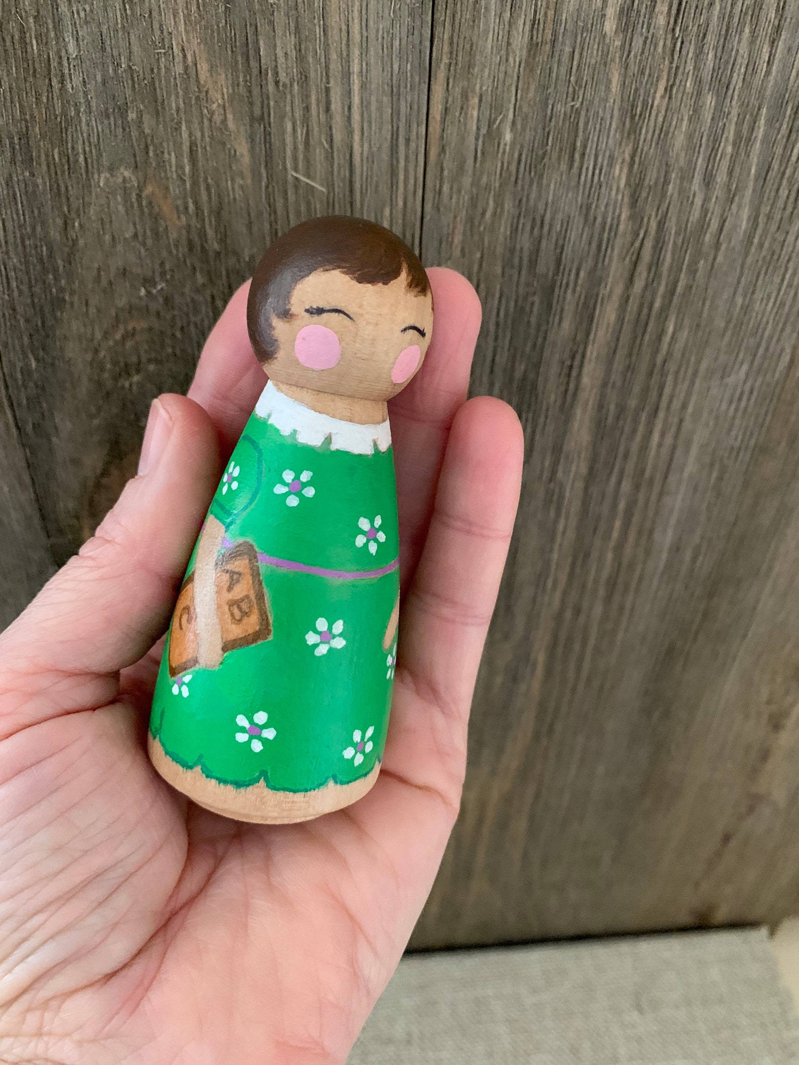 Mary Had a Little Lamb // Peg Dolls Play Set // Limited Edition - Etsy