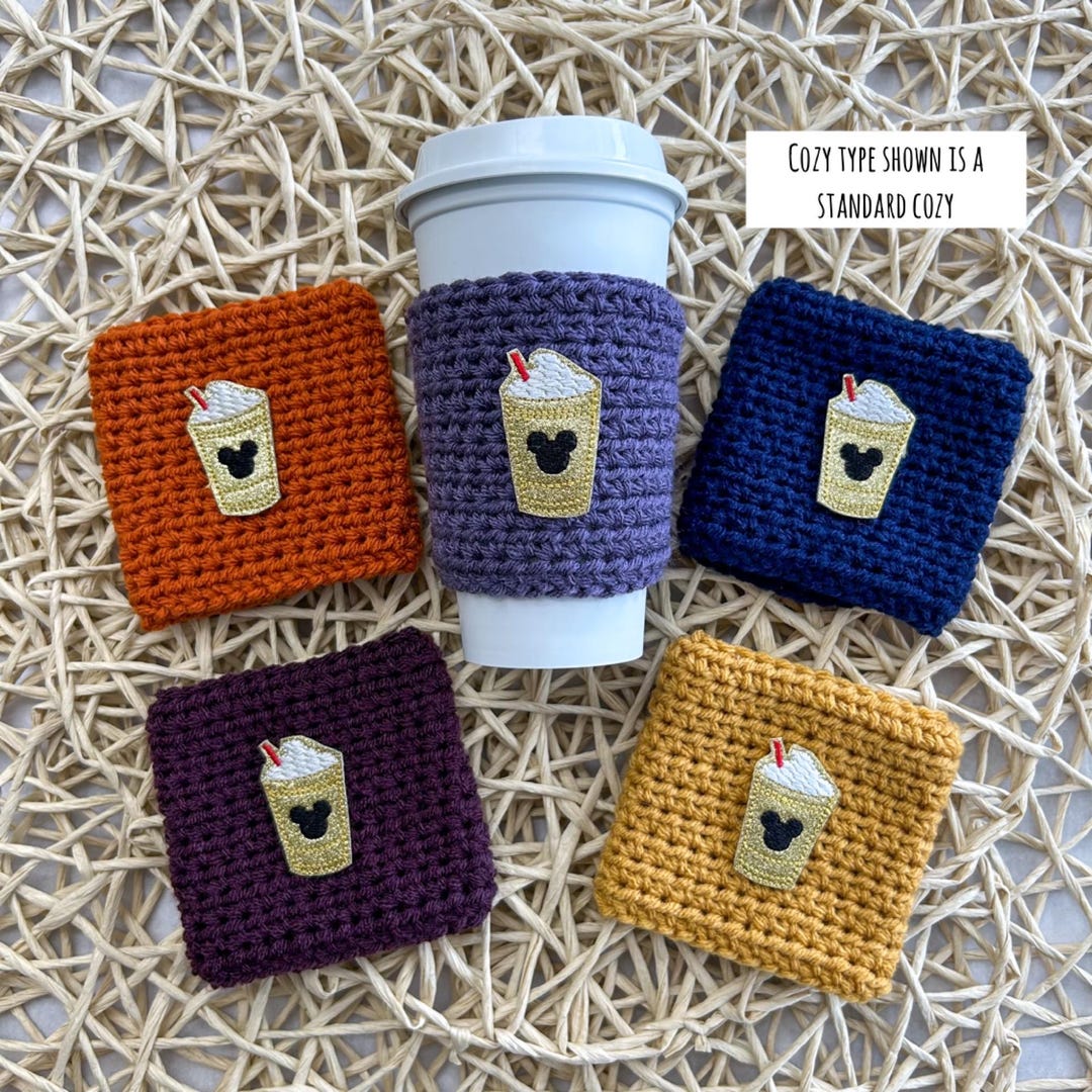 Mouse Frap Cozy| Crochet Iced Coffee Sleeve| Reusable Cold Cup Cozy ...