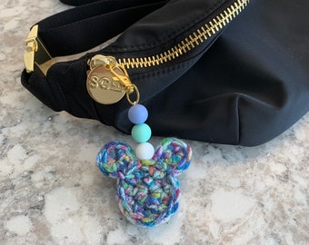 Crochet Mini Mouse Keychain - Etsy
