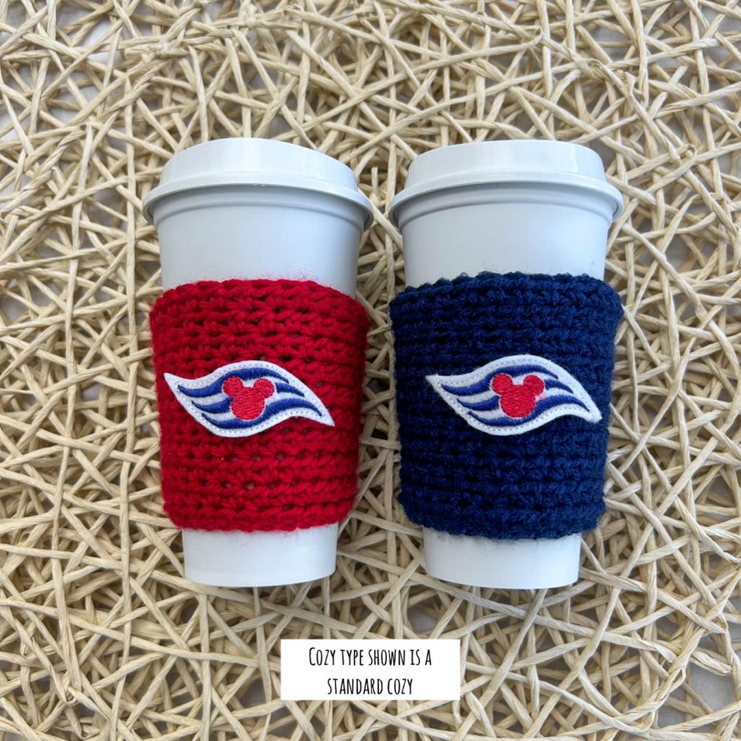 DCL Cruise Cozy Disney Cruise Line Iced Coffee Sleeve Disney Reusable ...