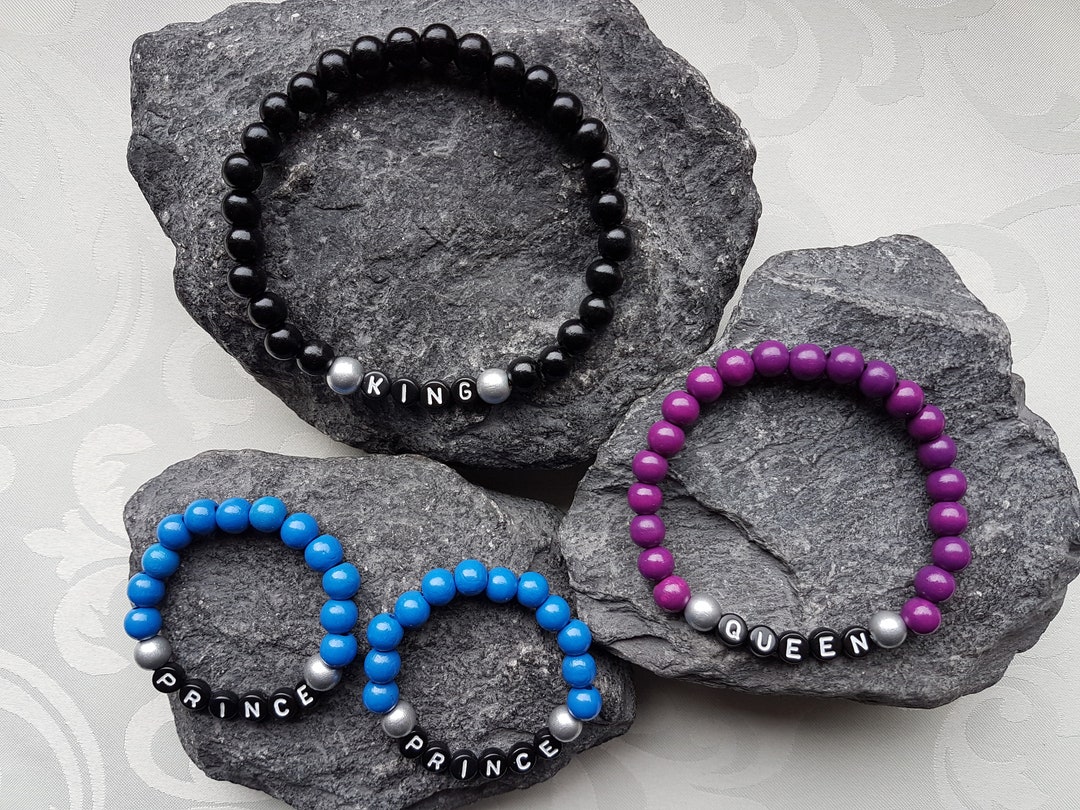 Pulseras Rey, Reina, Príncipes, Padre-Madre-Hijos - Etsy México