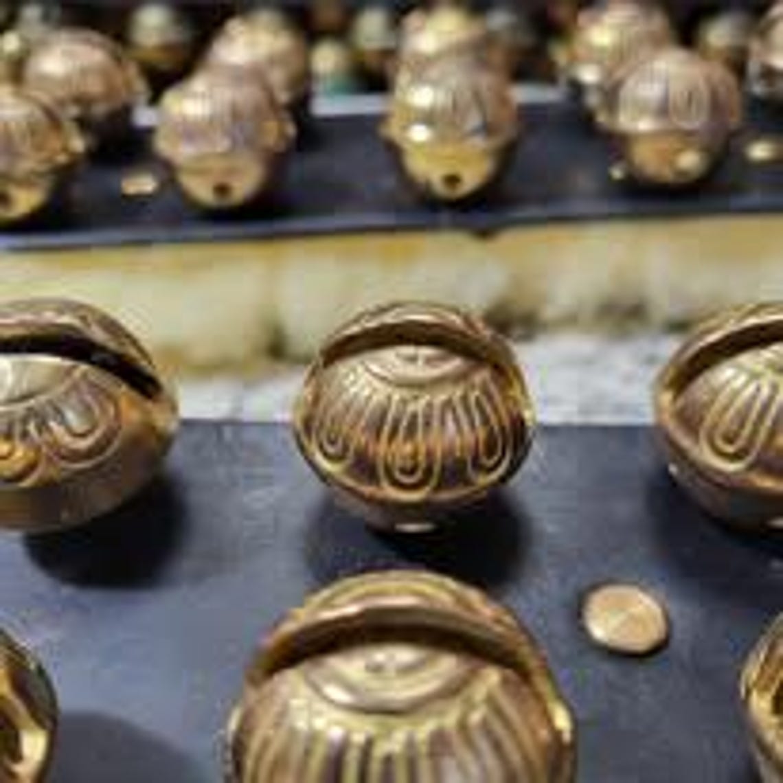 Straight Dance Brass Sleigh Bells 14 per Leg for Native American ...