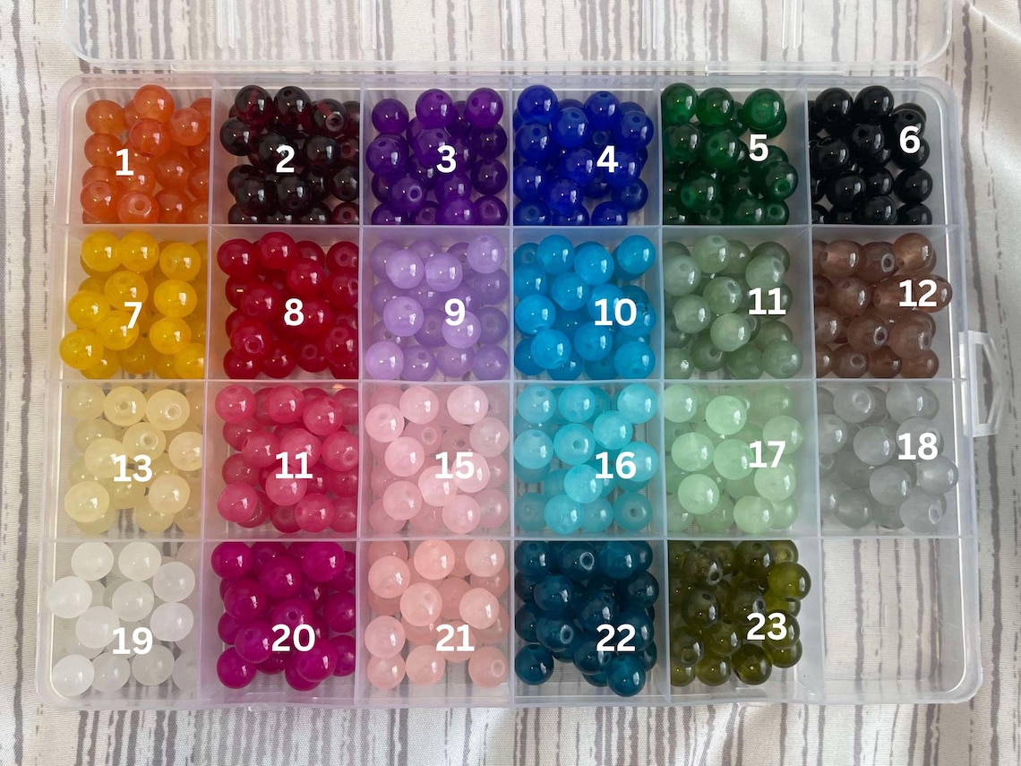 Opaque Glass Bead Square Knot Bracelet [different Color Beads Available ...