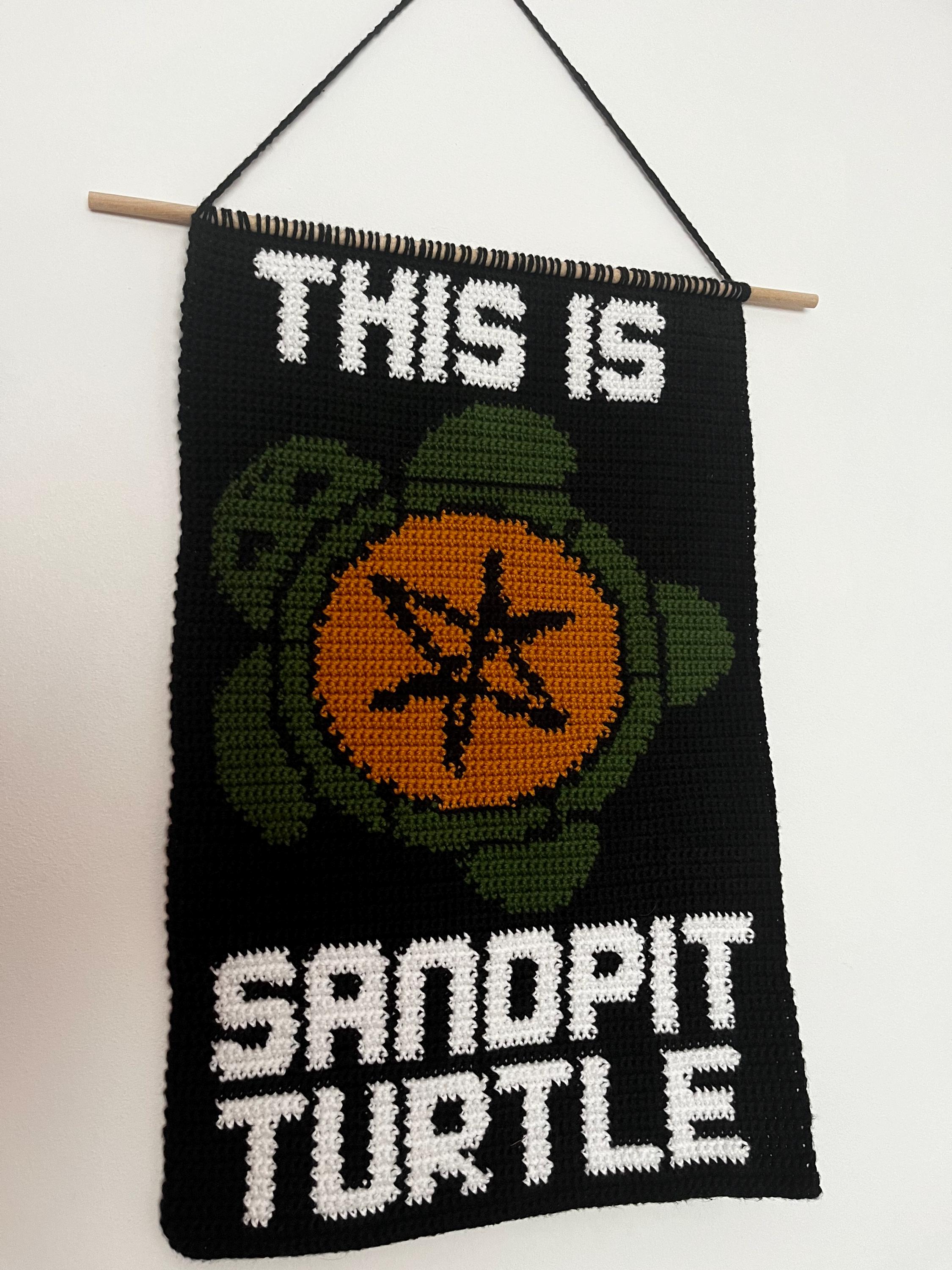 Sandpit Turtle Crochet Wall Hanging | Crochet Pattern | Bring Me the ...