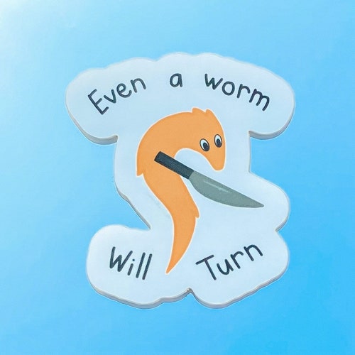 Worm on a String Stickers - Etsy