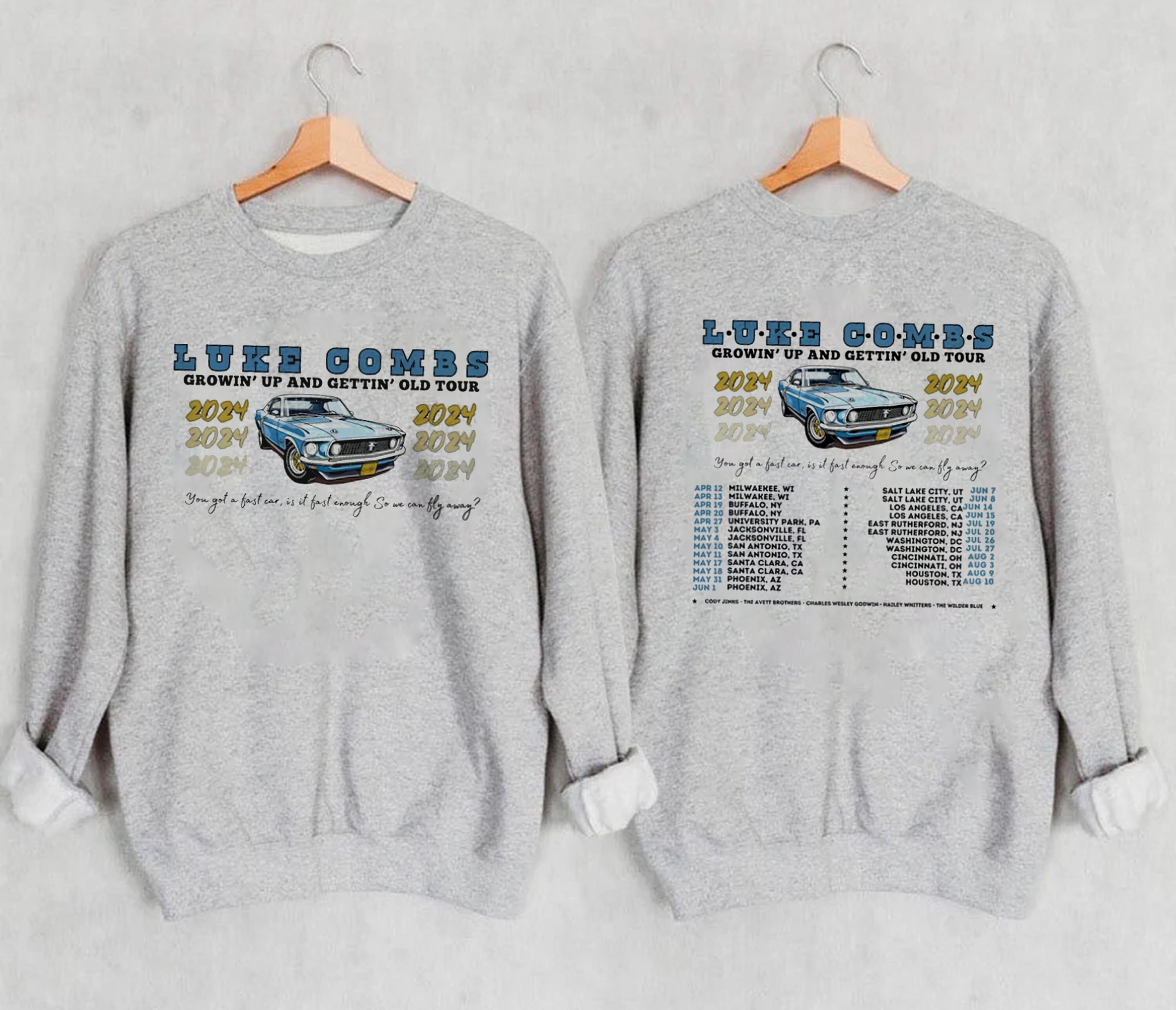 Luke Combs 2024 Tour Shirt Luke Combs Growin Up Tour Shirt Retro