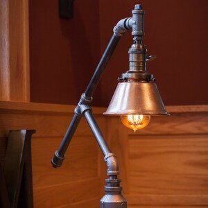 No. 4 [industrial Light Fixture – Edison Bulb Pipe Lamp] - Etsy