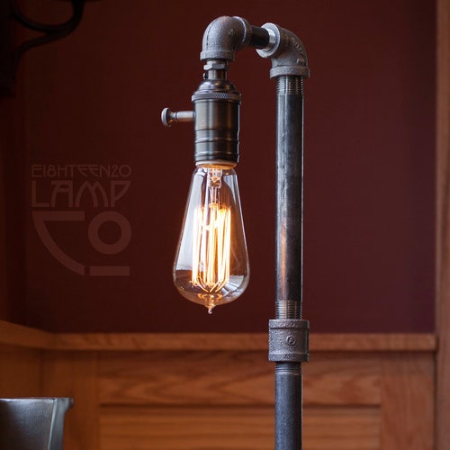 No. 11 industrial Light Fixture Edison Bulb Pipe Lamp - Etsy
