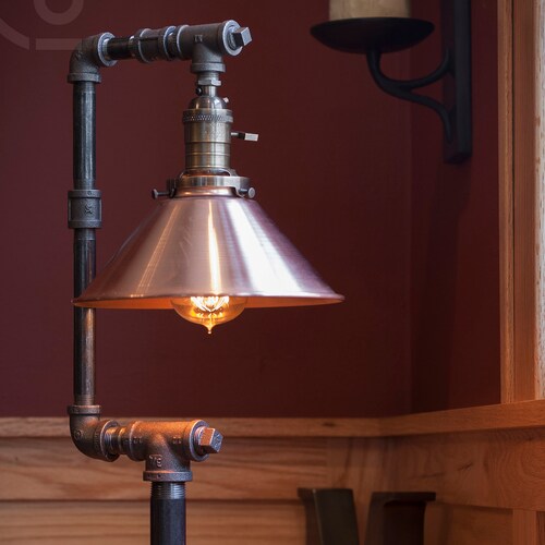 No. 10 industrial Light Fixture Edison Bulb Pipe Lamp - Etsy