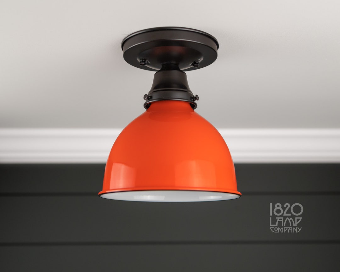Walter Ceiling Fixture painted Metal Bell Black - Etsy