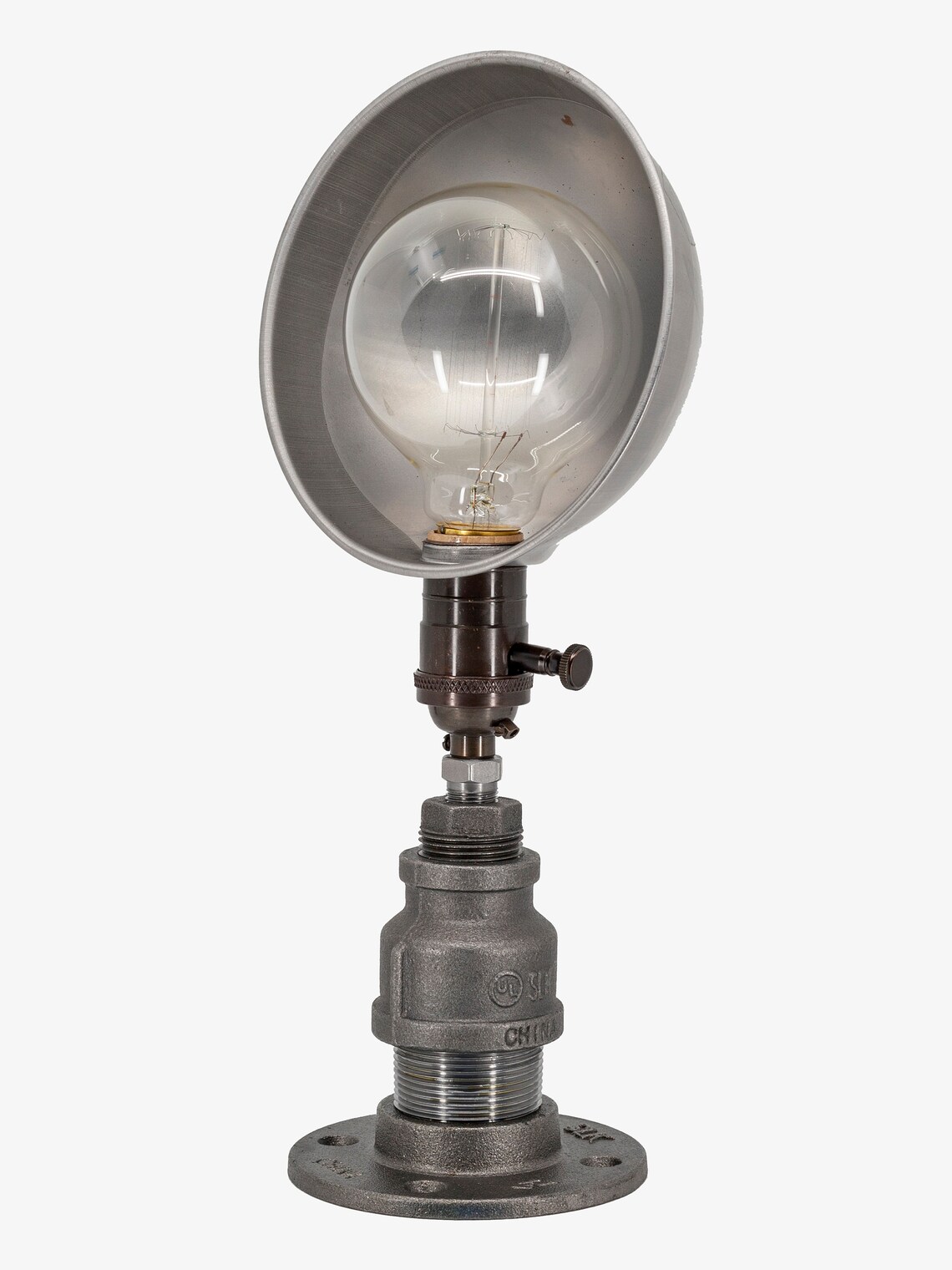 No. 11 industrial Light Fixture Edison Bulb Pipe Lamp | Etsy