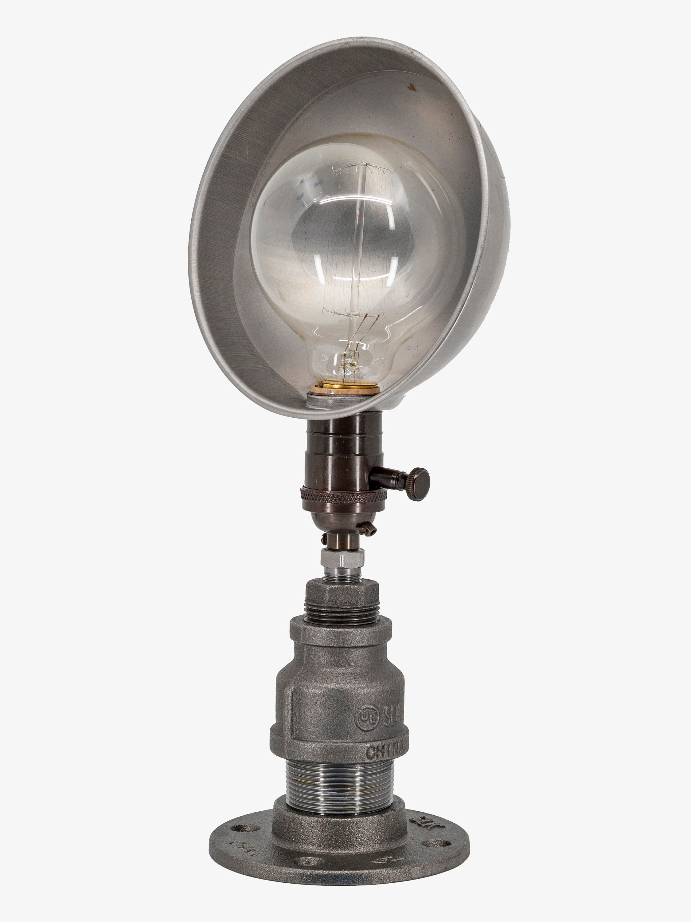 No. 11 [industrial Light Fixture – Edison Bulb Pipe Lamp – Dimmable] - Etsy