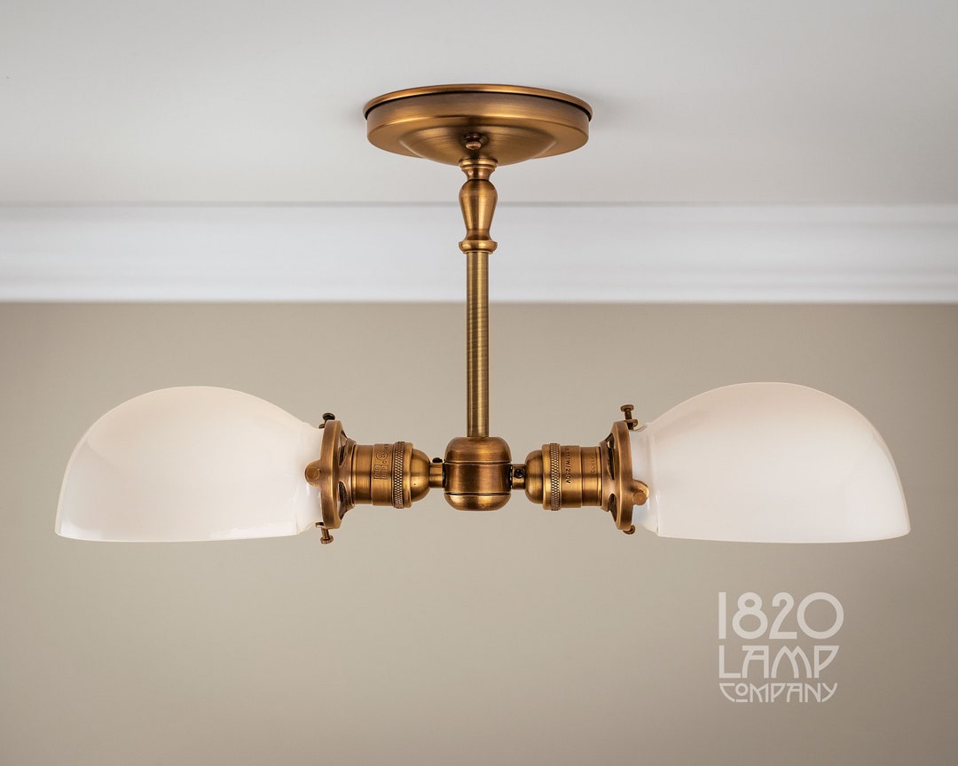 Clamshell (double) Hallway [ceiling Light Fixture] - Etsy