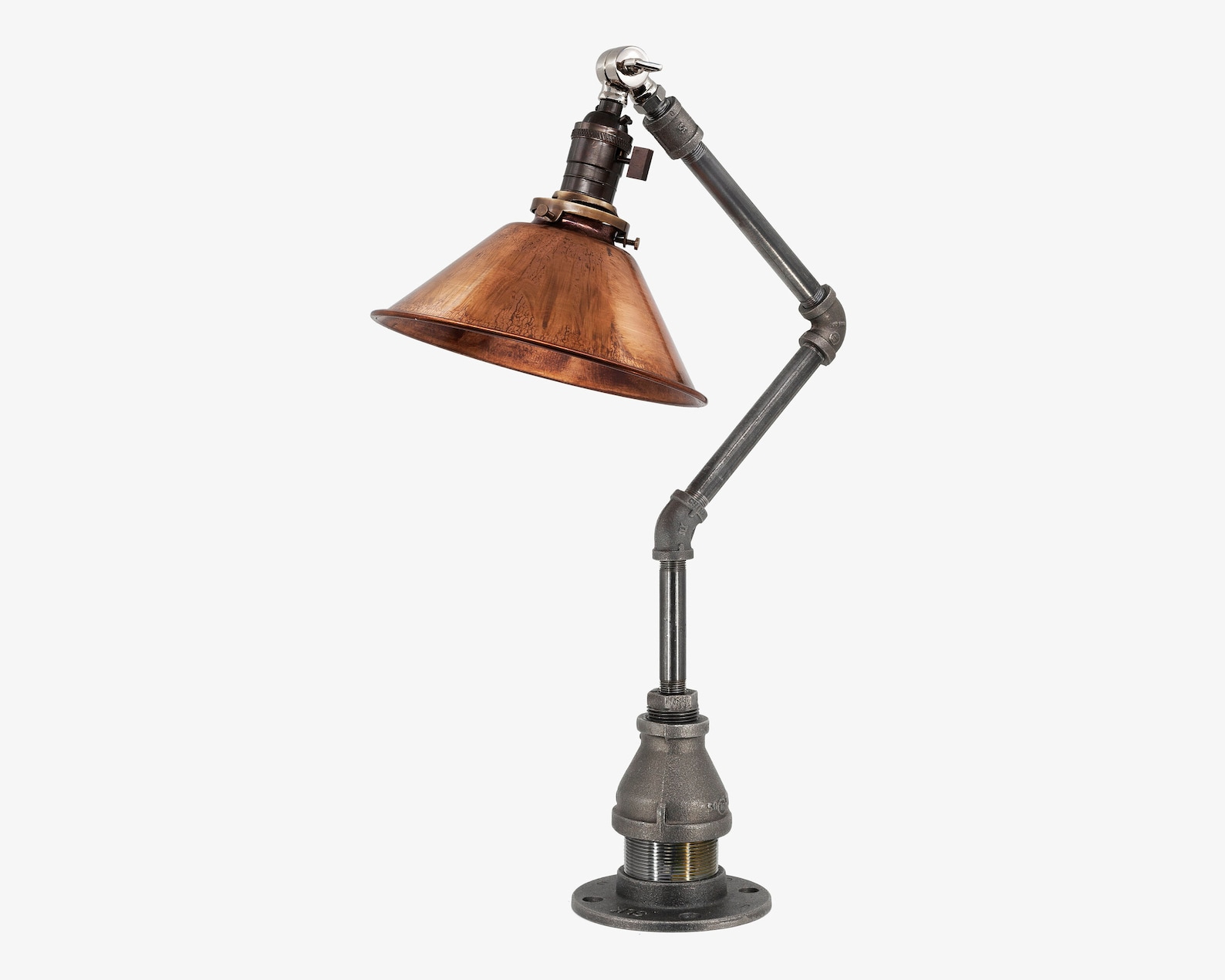 No. 13 [adjustable Industrial Light Fixture – Edison Bulb Pipe Lamp] - Etsy