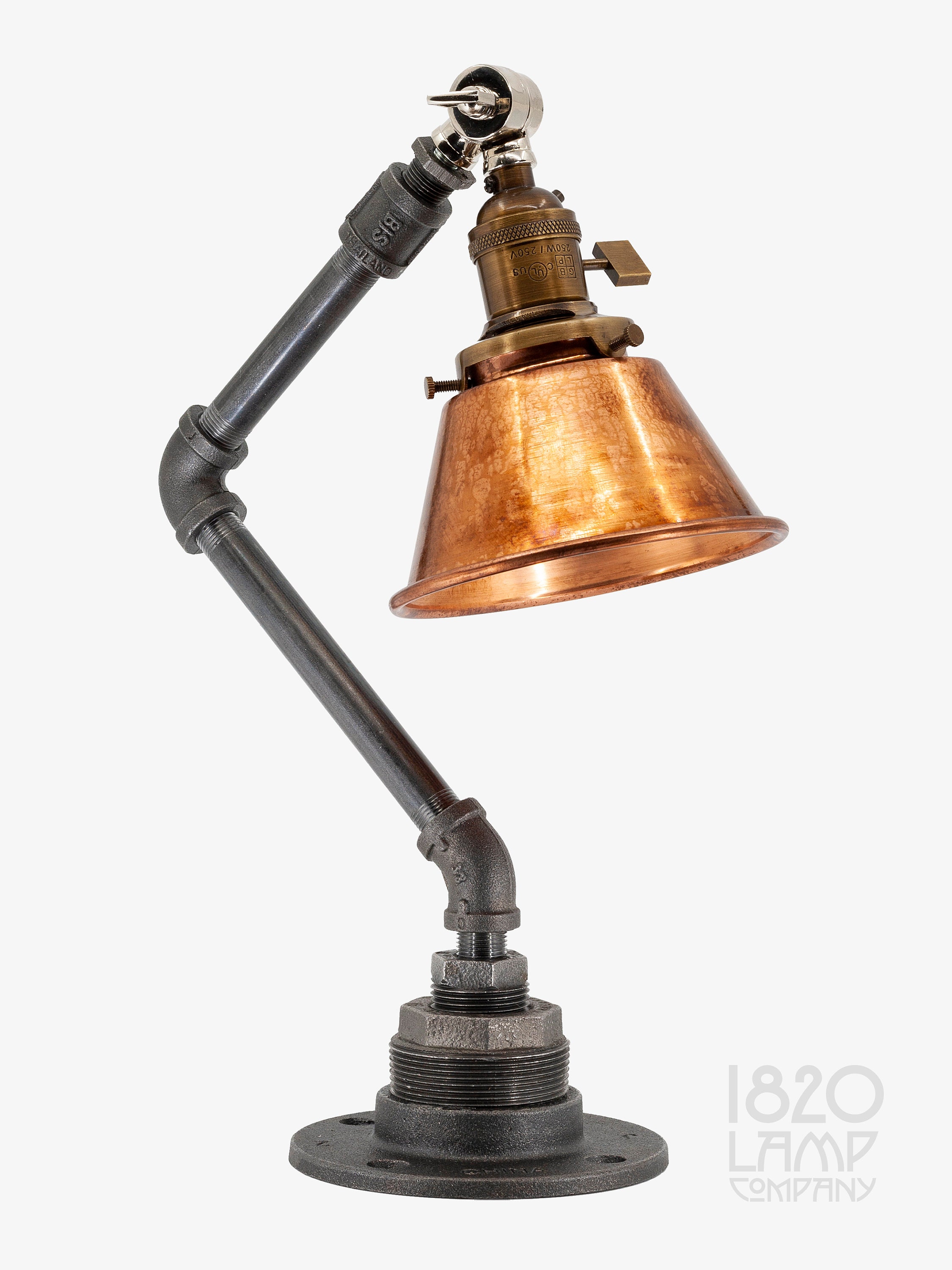 No. 17 [adjustable Industrial Light Fixture – Edison Bulb Pipe Lamp] - Etsy