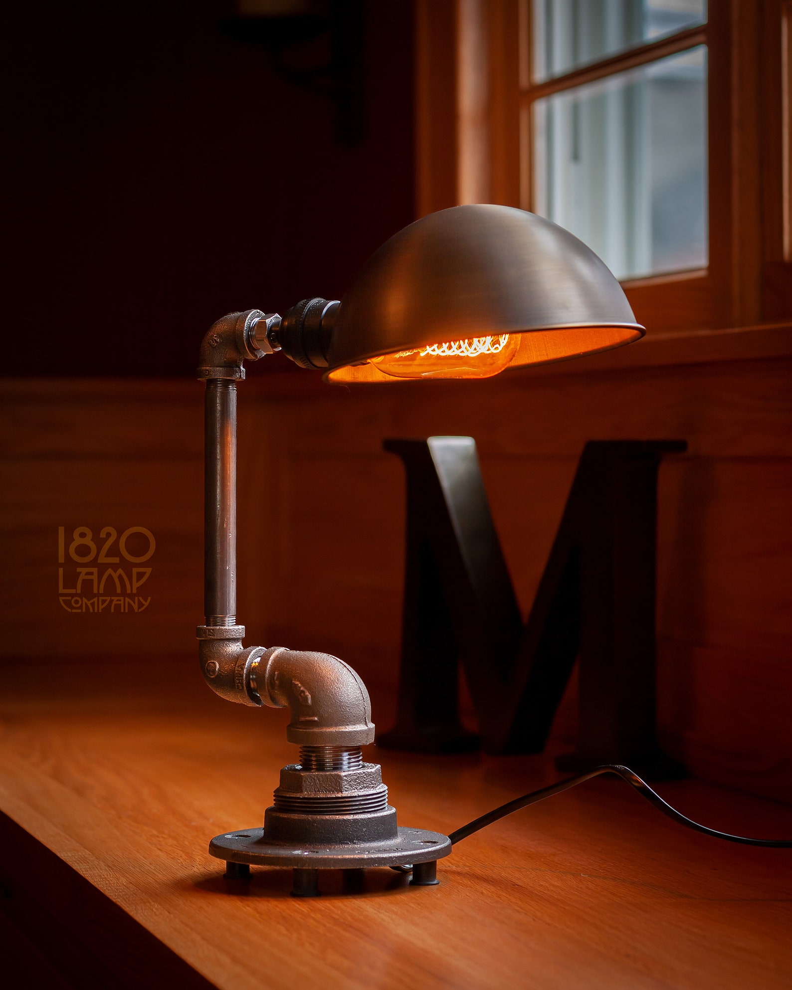 Hygge Parabolic industrial Light Fixture Edison Bulb Pipe - Etsy