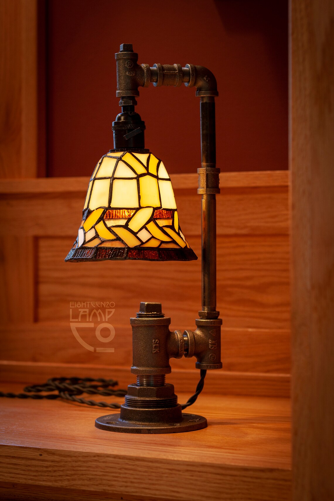 No. 15 Industrial Light Fixture Edison Bulb Pipe Lamp | Etsy