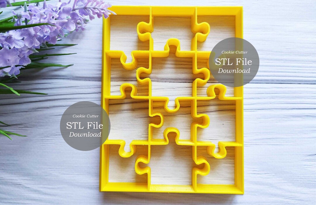 Puzzle With Multiple Cutters 12 Cookie Cutter STL Files Instant ...