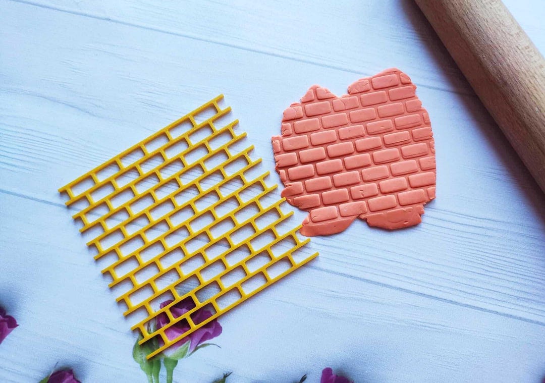 Brick Wall Cookie Stamp 12 Cm – Fondant Embosser for Cookies, Royal ...
