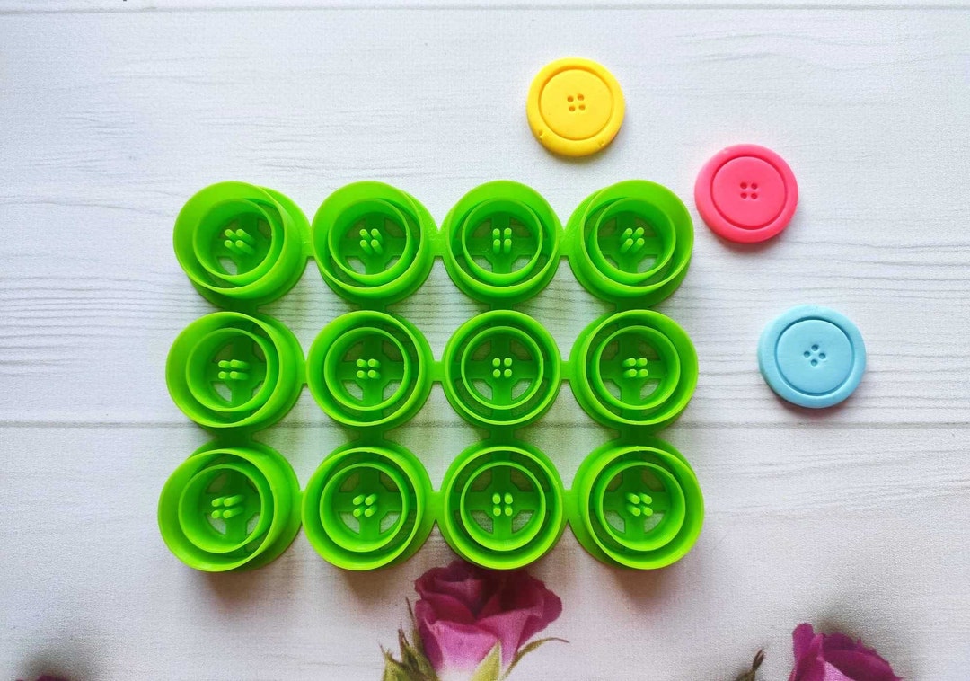 Multi-cutter Buttons 3 Cm 12 Pieces, Cake Decorations. Cookie Cutter ...