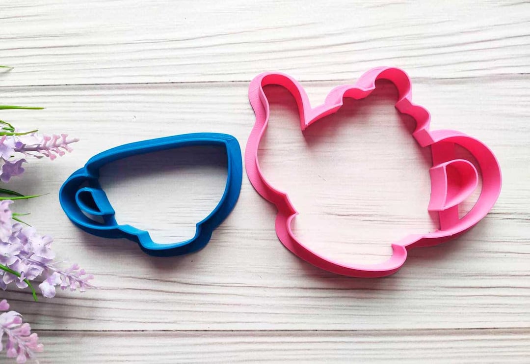 Teapot Cookie Cutter and Cup Cookie Cutter - Tea Party Cookie Cutter ...