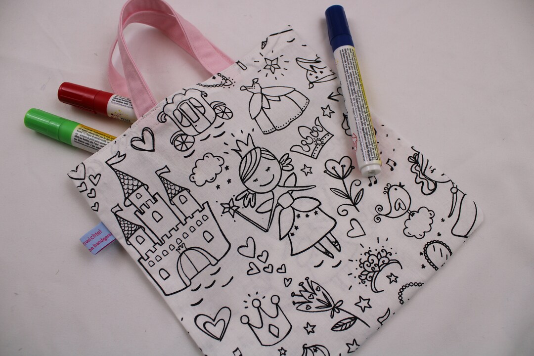 Coloring Bag for Children princess Gift Bag, Party Bag, Kindergarten ...