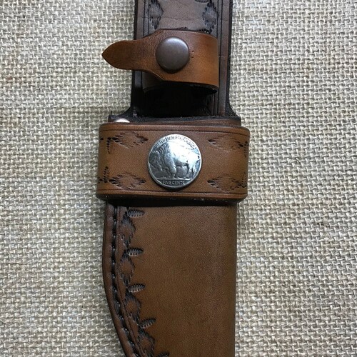 13 Long Custom Handmade Leather Sheath for Fixed Blade - Etsy