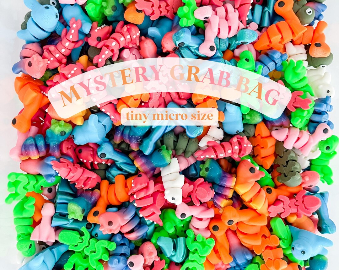 MYSTERY MICRO Grab Bag, 3D Printed, Articulated Critters, Gifts, Gift ...