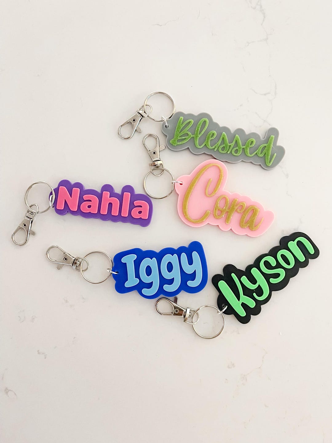 3D Printed Personalized Name Keychain | Custom Keychain | 3D Printed ...