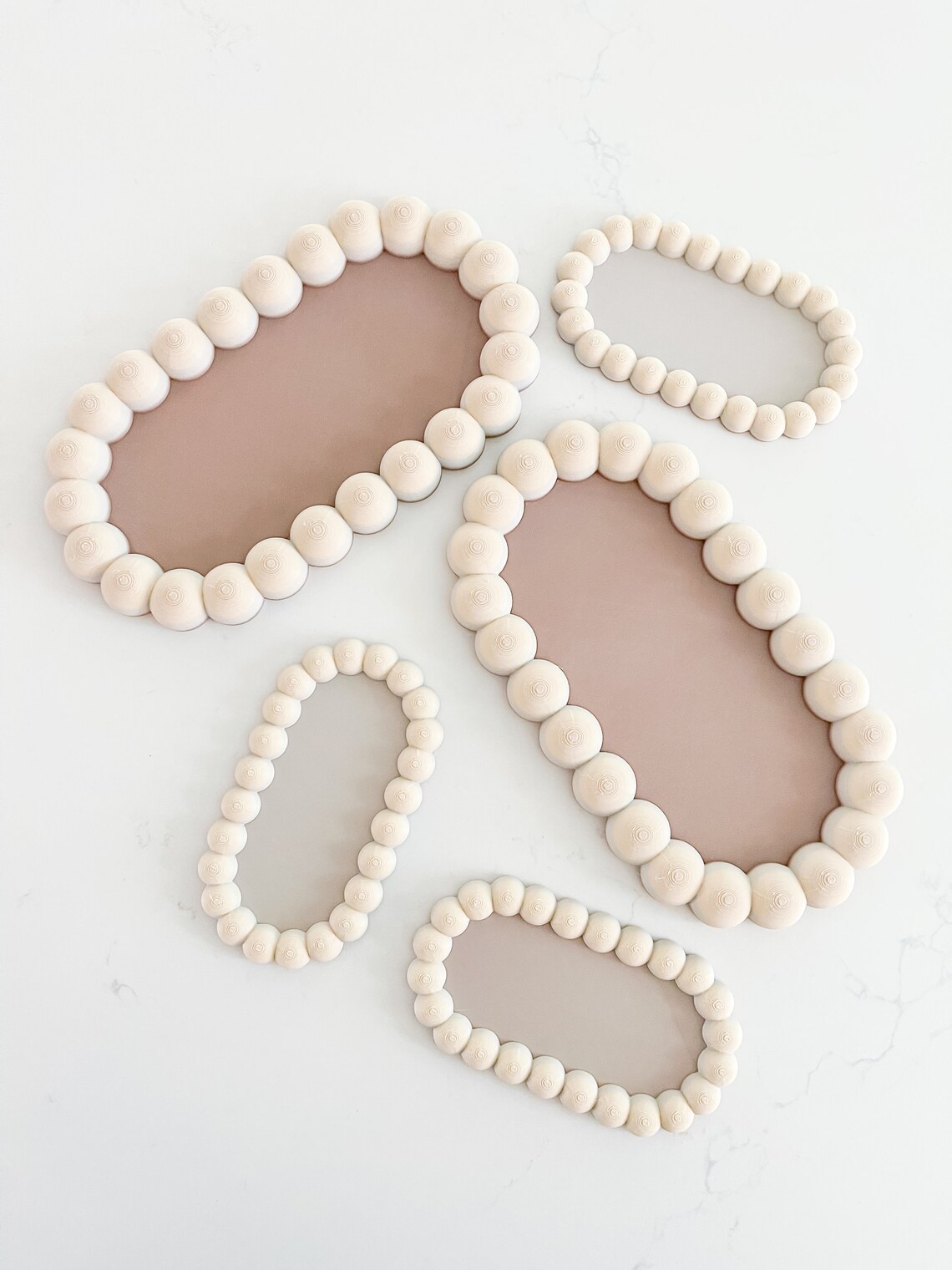 Bubble Tray, Decorative Tray, 3D Printed, Clay Color, Earth Tones ...