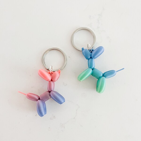 3d Printed Cute Animal Keychain - Etsy