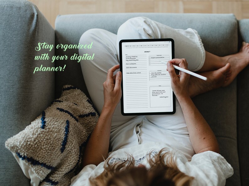 Daily Digital Planner, Minimalistic Daily Digital Planner, Digital ...