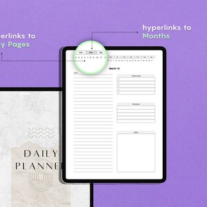 Daily Digital Planner, Minimalistic Daily Digital Planner, Digital ...