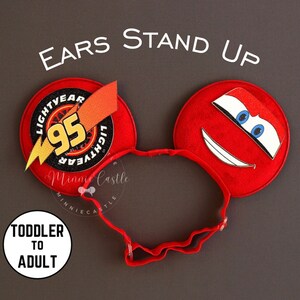 Cars Ears, Cars Mickey Ears, Mcqueen Mouse Ears, Boy Mickey Ears ...