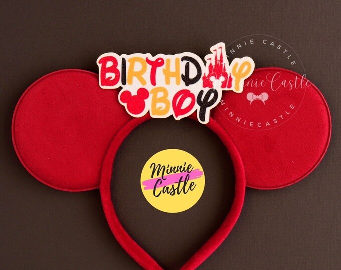 Birthday Mickey Ears - Etsy