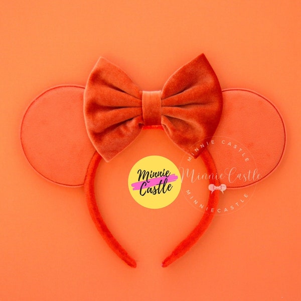 Orange Mickey Mouse Ears - Etsy