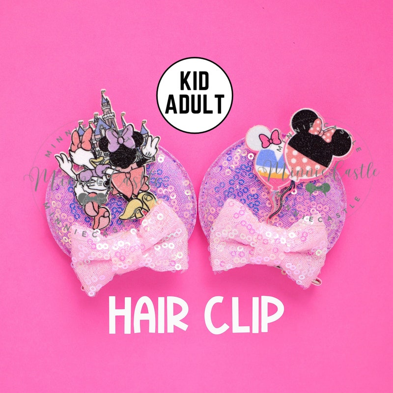 Mickey Friends Hair Clips - Etsy