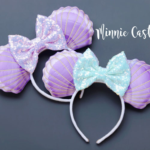 Little Mermaid Ears Minnie Mouse Ears Ariel Mickey Ears - Etsy