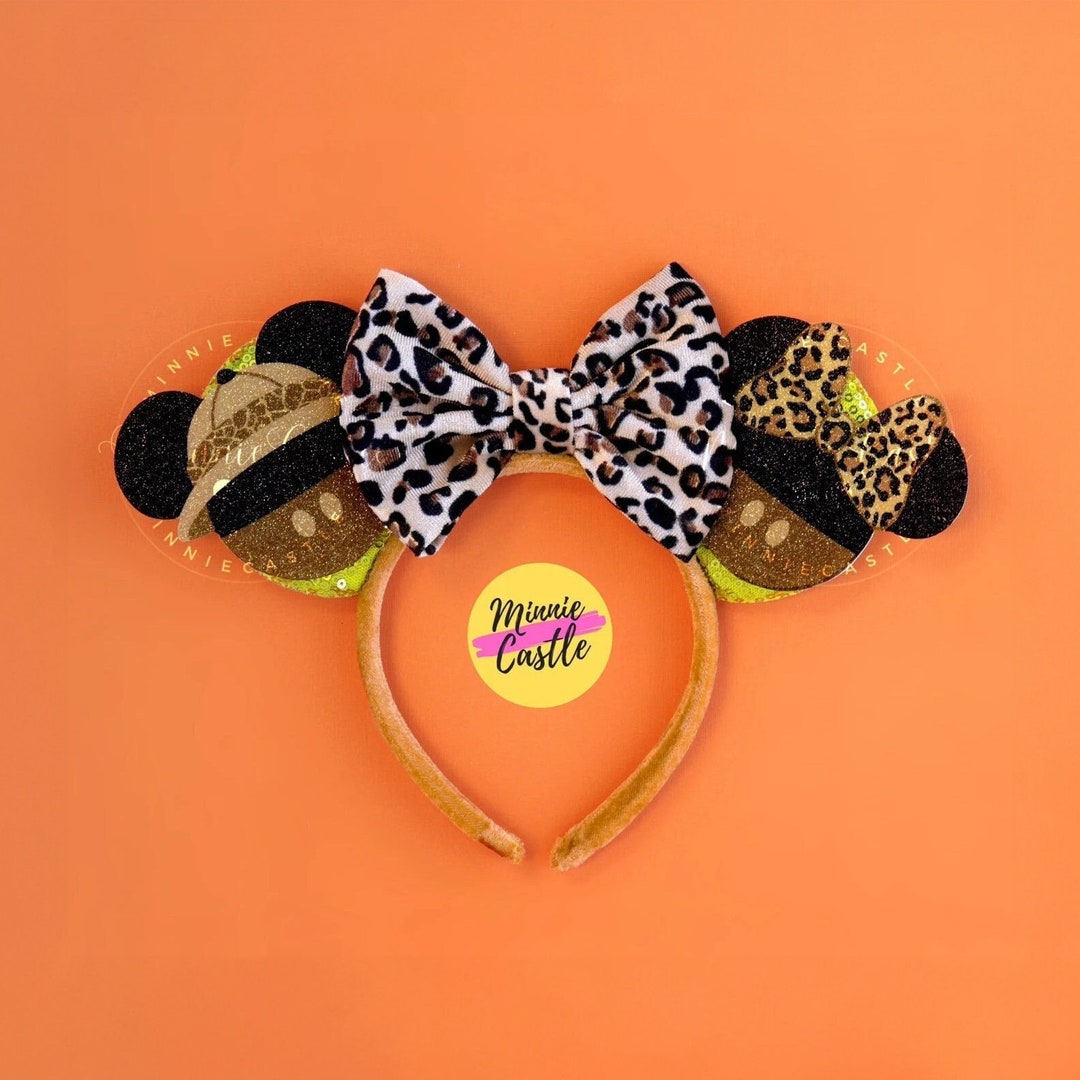 Safari Mickey Ears, Safari Cheetah Mouse Ears, Animal Kingdom Mickey ...