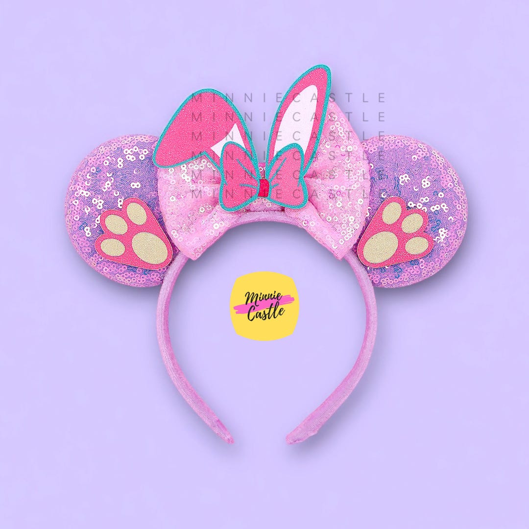 Easter Bunny Mickey Ears, Bunny Minnie Ears, Mickey Ear, Easter Mouse ...