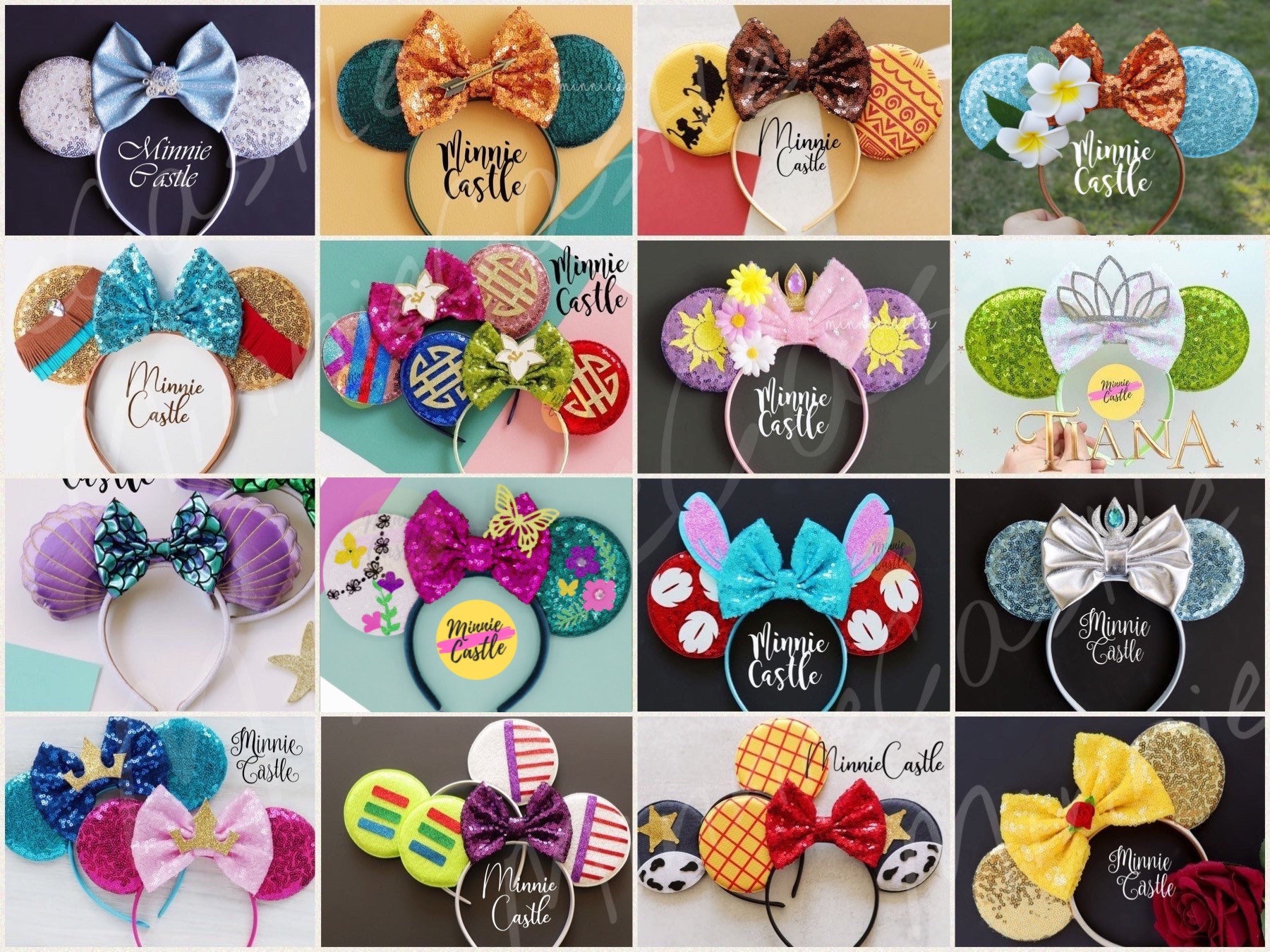 Minnie Ears Mickey Ears Princess Mouse Ears Characters - Etsy