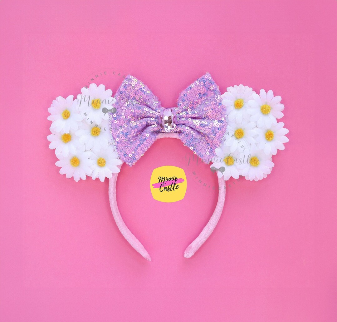 Daisy Mickey Ears, Mickey Ears, Daisy Flower Minnie Ears, White Duck ...