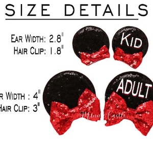 Minnie & Daisy Minnie Hair Clips, Mickey Ears, Best Friends Adult Mouse ...