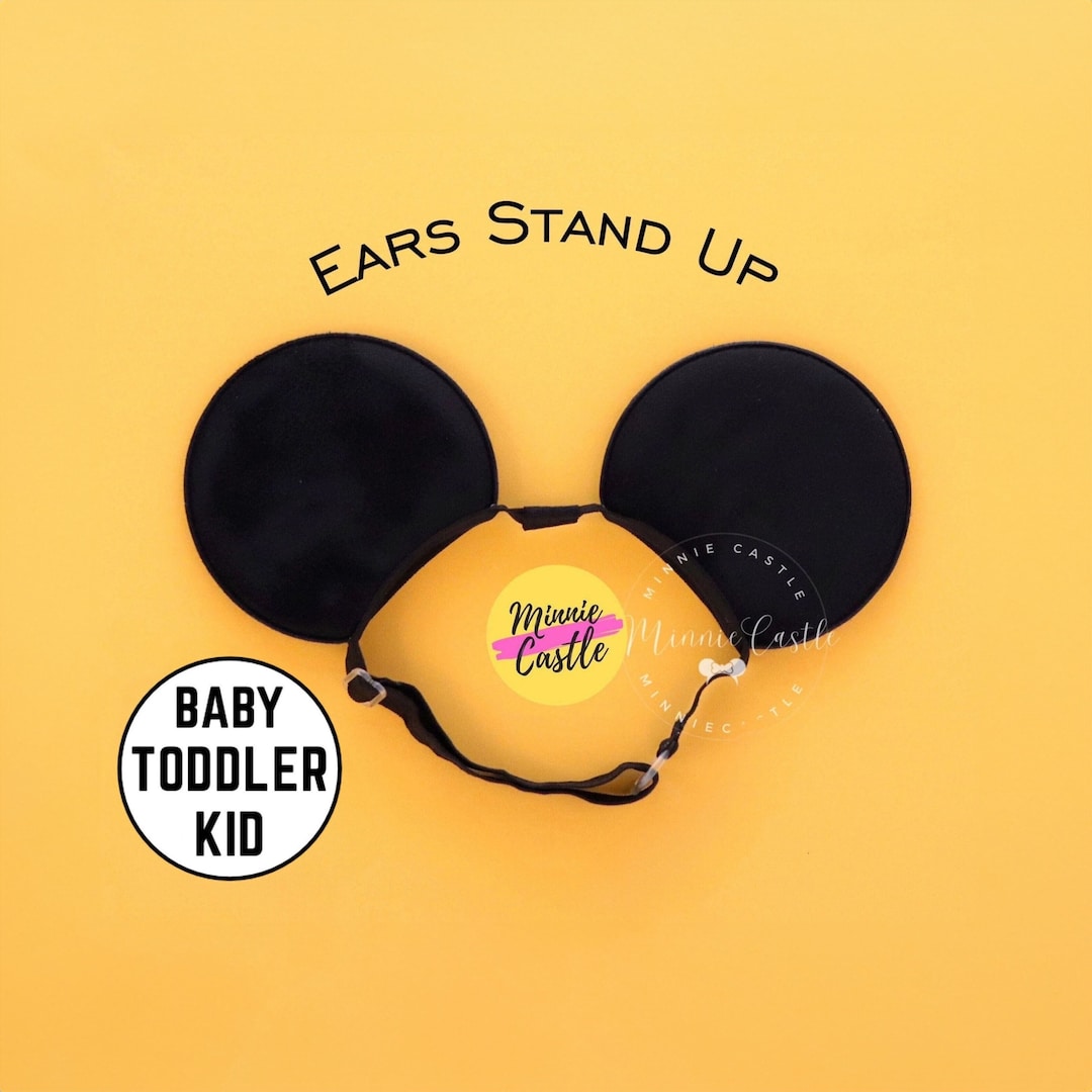 Black Mickey Ears, Mickey Ears, Baby Boys Toddler Mouse Ears, Plain ...